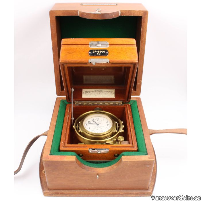 Hamilton Model 22 Navigational Chronometer circa 1943 - Professional ...