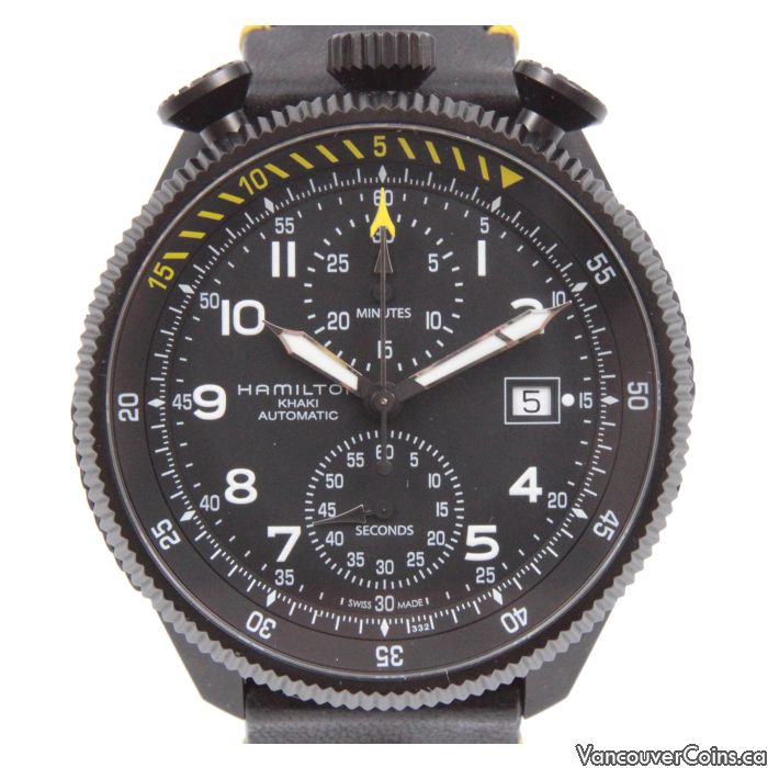 HAMILTON TAKEOFF Limited Watch H76786733 BullHead Chronograph KHAKI ...