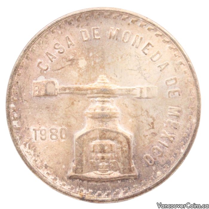 1980 Mexico 1 Oz Silver Mexican Libertad Coin .999 Pure BU ...