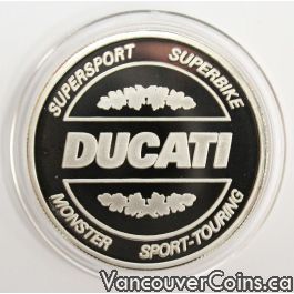 Ducati owners silver coin commemorative 1998 given to new MC buyers in ...