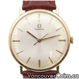 Vintage Omega 131016 14k Solid Gold cal. 600 33mm Manual Wind 1960s ...