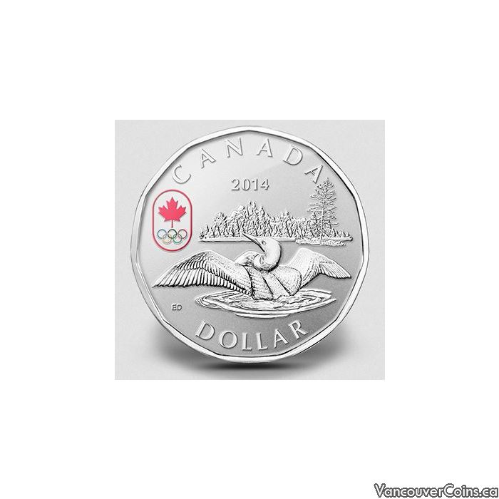 2014 $1 Canada Fine Silver Dollar - Lucky Loonie Featuring Canadian ...