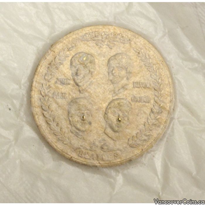 1964 Beatles USA first visit official Medallion Still Mint Sealed ...