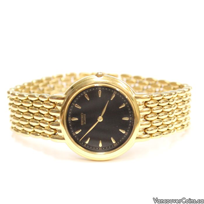 Mens Seiko 7N00-6A00 R1 watch black dial running accurate a/mint 7.5 ...