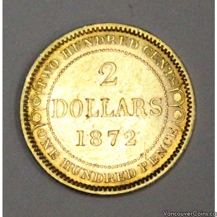 1872 Newfoundland $2 TWO DOLLARS Gold coin authentic and original VF35 ...