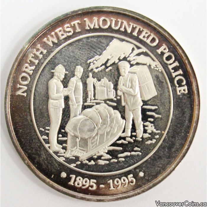 RCMP NWMP 1895 - 1995 Centennial Yukon .999 silver medal 31.1 grams ...