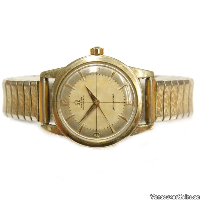 1956 Omega Seamaster cal.471 automatic watch 20 jewels 10k GF running ...