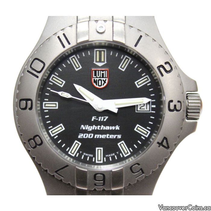 Luminox F-117 Nighthawk Lockheed Martin Air Force Stealth Titanium ...