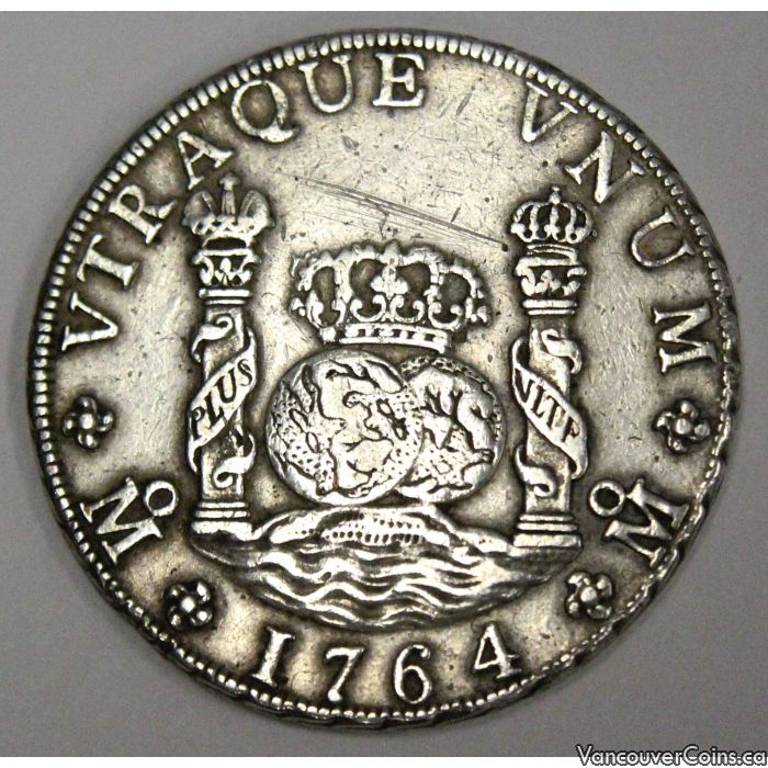 1764 Mo MF Mexico 8 Reales Pillar Dollar AEF - Professional Dealers of ...