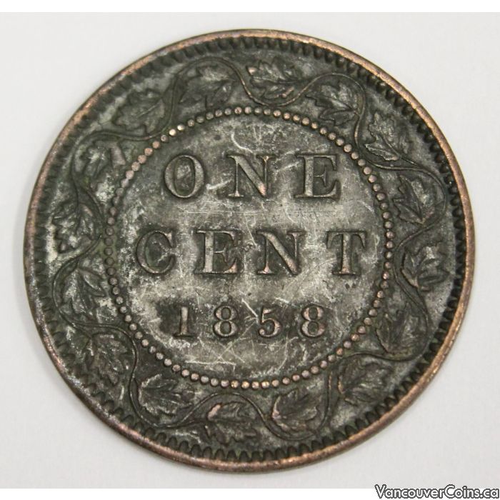1858 Canada One Cent VF30 - Professional Dealers of Coins, Bank Notes ...