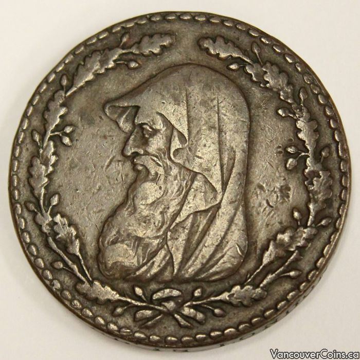 1788 Druid Head One Penny Condor Token Anglesey Mines London Liverpool ...