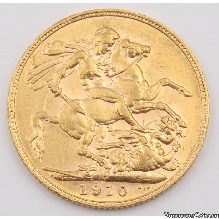 1910c Canada Gold Sovereign EF - Professional Dealers of Coins, Bank ...