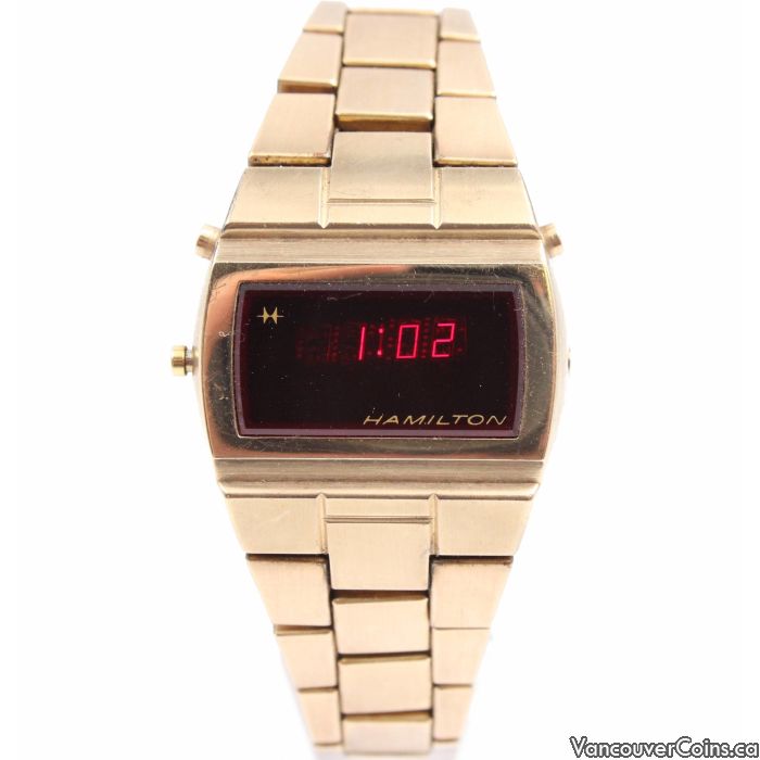 Hamilton 957 Digital QED LED Alarm Mens Vintage Watch 1970s ...