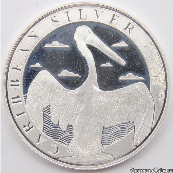 2022 1 oz Barbados Caribbean Silver Pelican Fine Silver Coin 999 ...