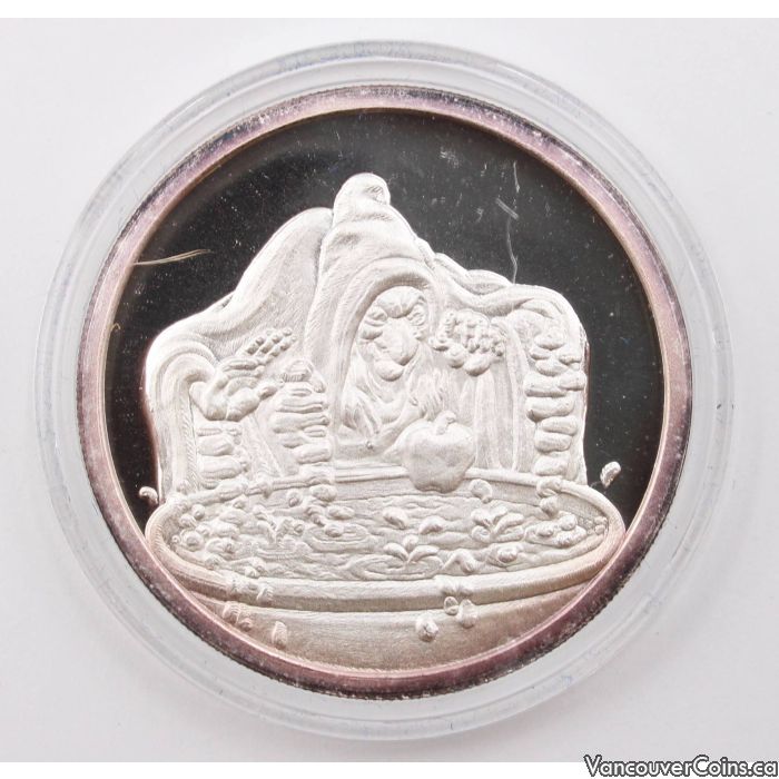 1987 Walt Disney's Snow White The Witch Rarities Mint 1 oz Ounce .999 ...