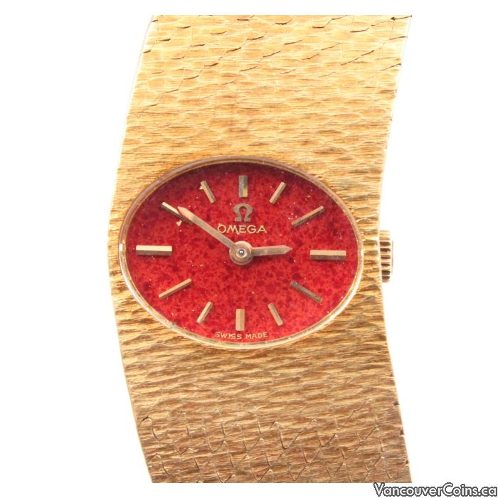 OMEGA Gilbert Albert 18k Yellow Gold Ladies Watch BA 8202 Circa 1970 ...