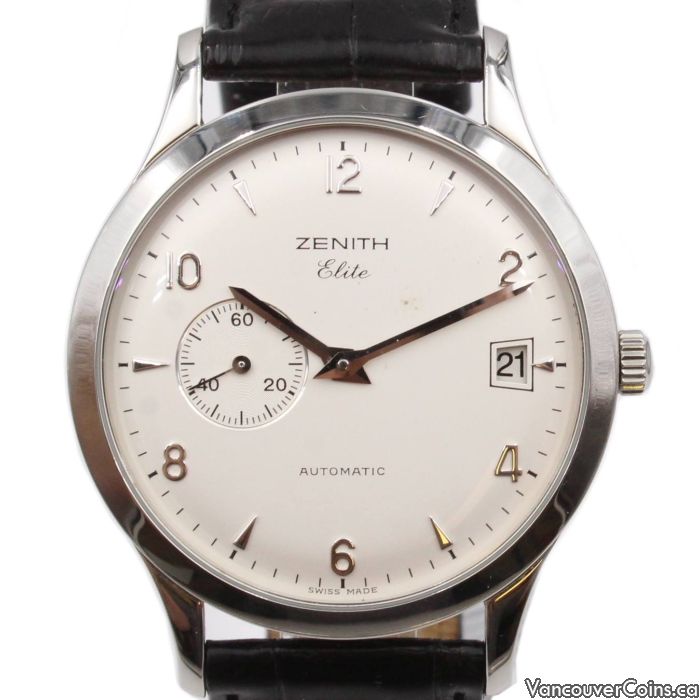 Zenith Class Elite 01.0125.680 circa 2002 Stainless Steel Mens Watch ...