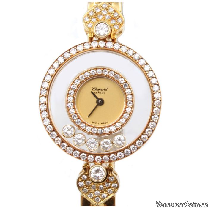 Chopard Happy Diamonds 4097 3957 18K Diamond Yellow Gold Bracelet ...