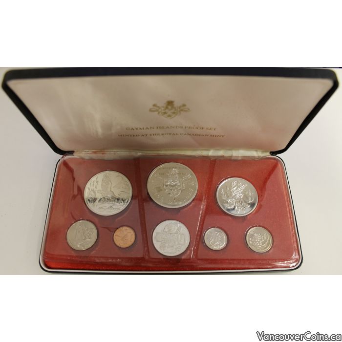 1974 Cayman Islands 8 Coin Silver Proof Set - Professional Dealers of ...