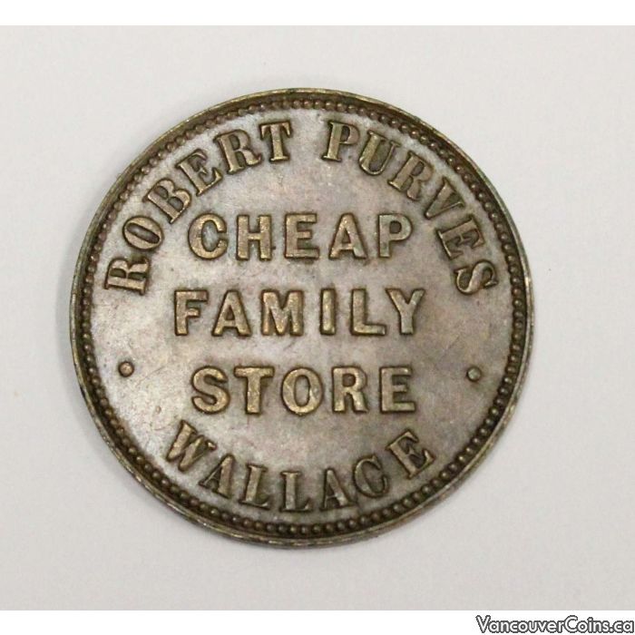 Robert Purves cheap family store Wallace Breton 857 Canada token AU50 ...