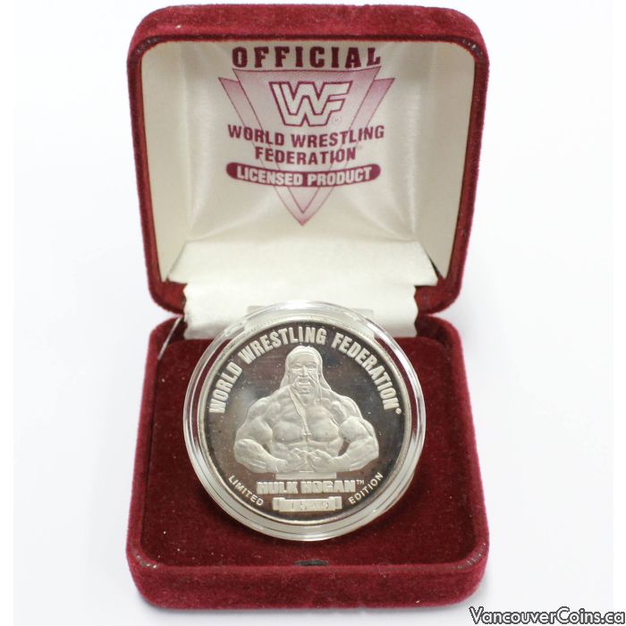 Hulk Hogan official One ounce 999 pure silver coin with case and COA ...