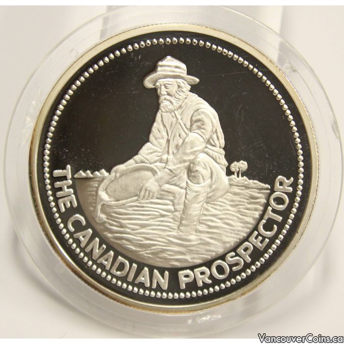 Engelhard The Canadian Prospector Gem PROOF 1 oz 999+ Fine Silver Coin ...