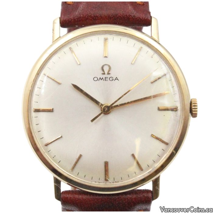 Vintage Omega 131016 14k Solid Gold cal. 600 33mm Manual Wind 1960s ...