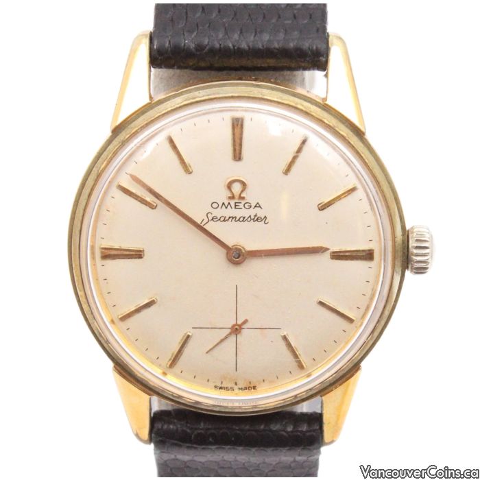 Omega Seamaster 14389 35mm cal. 268 Vintage Manual Wind Mens Gold ...
