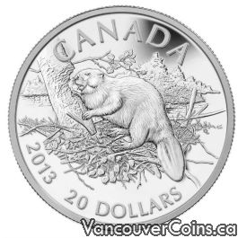 2013 Canada $20 The Beaver Fine Silver Coin - Professional Dealers of ...