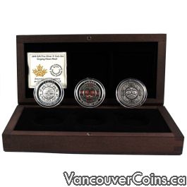 2015 $25 9999 fine silver 3-coin set singing moon mask - Professional ...