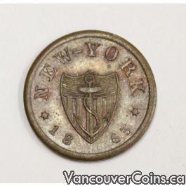 1863 EDWARD SCHAAF 14&16 Division Street NY Civil War store card ...