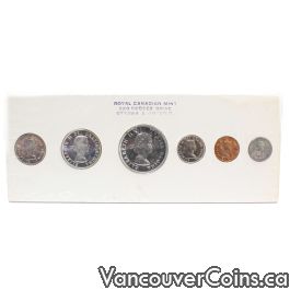 1960 Canada prooflike set original all plastic intact all coins PL65 or ...