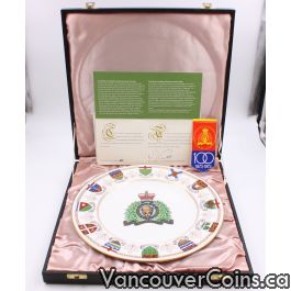 1873-1973 RCMP NWMP official Spode Plate #90/2000 Mint with Box & COA ...