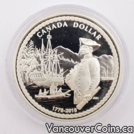 2018 Proof Silver Dollar - 240th Anniversary of Captain Cook at Nootka ...