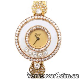 Chopard Happy Diamonds 4097 3957 18K Diamond Yellow Gold Bracelet Ladies Watch - Professional ...