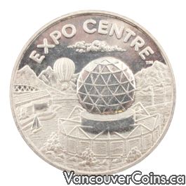 1986 Vancouver Expo Coin 999 1/2 oz Pure Silver Bullion Canada ...