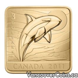 2011 Canada $3 Wildlife Conservation: Orca Whale - Sterling Silver ...