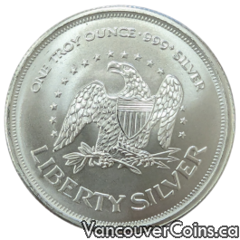 A-mark 1 oz Liberty Silver Rounds .999 pure - tube of 20 - Professional ...