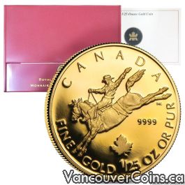 2006 Canada Pure Gold Coin 1/25 Oz 50 cent Cowboy - Professional ...